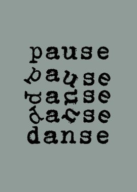 'pause and dance' Poster, picture, metal print, paint by EDSON RAMOS ...