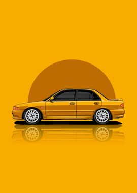 'lancer CB5 GTi' Poster, picture, metal print, paint by Dodi Firdaus ...