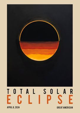 'Great American Eclipse' Poster, picture, metal print, paint by ...