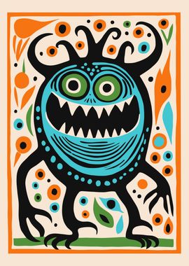 'Monster Kids Room Decor' Poster, picture, metal print, paint by ...