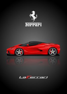 'Ferrari LaFerrari' Poster, picture, metal print, paint by Conceptual ...
