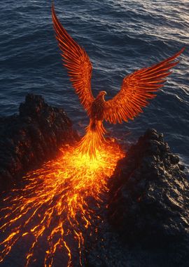 'Phoenix Rising' Poster, picture, metal print, paint by Psionic ...