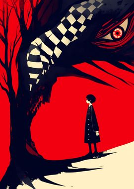 'Red Eye Monster' Poster, picture, metal print, paint by Tomorrow Artz ...