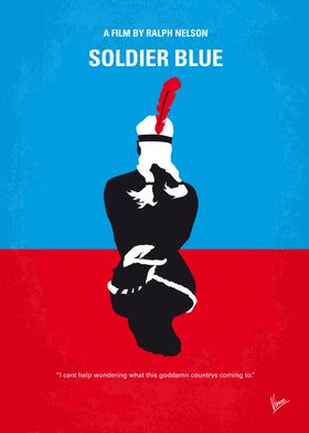 'No136 My SOLDIER BLUE minimal movie poster After a cav ... ' Poster by ...