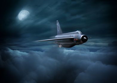 '11 Squadron Lightning Jet thunders through the night' Poster by ...