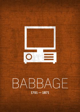 'Charles Babbage The Inventors Series No 013' Poster by Design Turnpike ...
