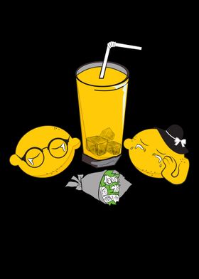 'Funny Crying Lemon Citrus' Poster by Wonderful Dream Picture | Displate