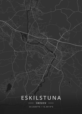 'Eskilstuna, Sweden' Poster by Designer Map Art | Displate