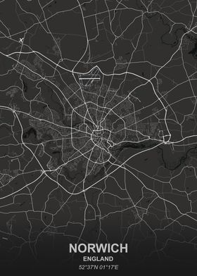 'NORWICH ENGLAND' Poster by Iwoko | Displate