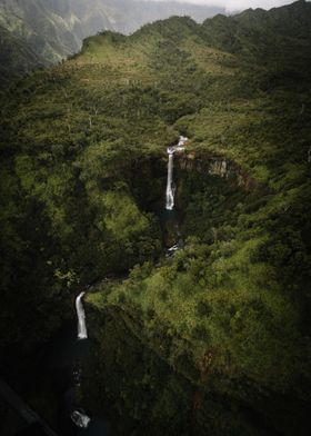 'The Double Waterfall' Poster by Conceptual Photography | Displate
