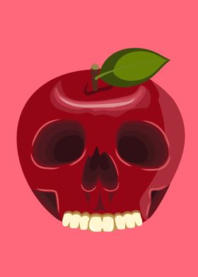 'Apple Scull' Poster by Ralph Frankenberg | Displate