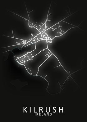 'Kilrush Ireland City Map' Poster by City Map Art Prints | Displate
