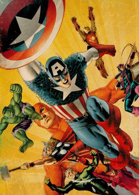 'Cap' Poster by Marvel | Displate