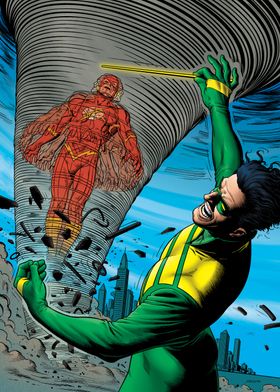 'Flash vs Weather Wizard' Poster by DC Comics | Displate