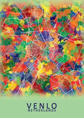 'Venlo Netherlands City Map' Poster by City Map Art Prints | Displate