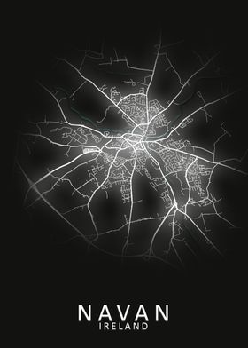 'Navan Ireland City Map' Poster by City Map Art Prints | Displate