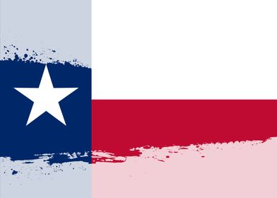 'Texas Flag Splash' Poster by HomeStead Digital | Displate