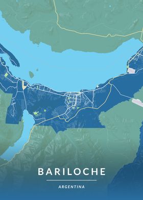 'Bariloche Argentina' Poster by MappaMaps | Displate