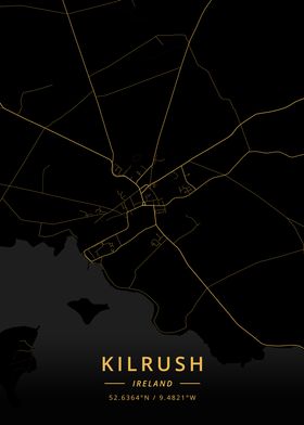 'Kilrush Ireland' Poster by Designer Map Art | Displate