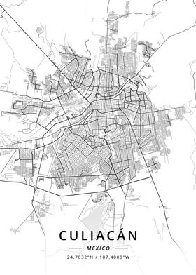 'Culiacan Mexico' Poster by Designer Map Art | Displate