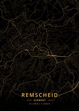 'Remscheid Germany' Poster by Designer Map Art | Displate