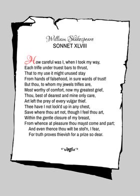 'Shakespeare Sonnet 48' Poster by Art Ofphotos | Displate