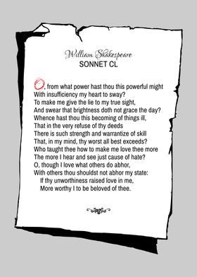 'Shakespeare Sonnet 150' Poster by Art Ofphotos | Displate
