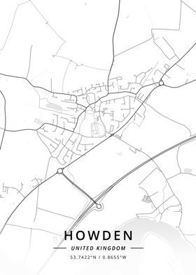 'Howden United Kingdom' Poster by Designer Map Art | Displate