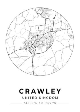 'Crawley UK' Poster by Conceptual Photography | Displate