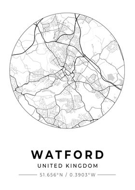 'Watford UK' Poster by Conceptual Photography | Displate