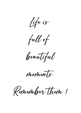 'Beautiful moments' Poster by dkDesign | Displate