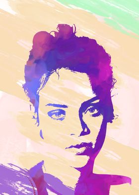 Robyn Rihanna Fenty' Poster By Izmo Scribbles Displate