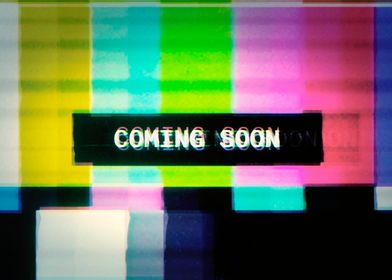 'VHS SMPTE color bars comin' Poster by Gianfranco Grenar | Displate