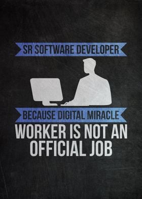 'SR Software Developer' Poster by PosterWorld | Displate