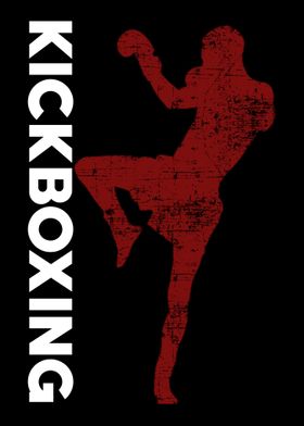 'Vintage Kickboxing Graphic' Poster by John DonJoe | Displate