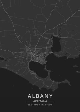 'Albany Australia' Poster by Designer Map Art | Displate