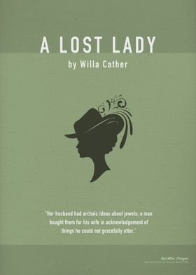 'A Lost Lady Book Art ' Poster by Design Turnpike | Displate