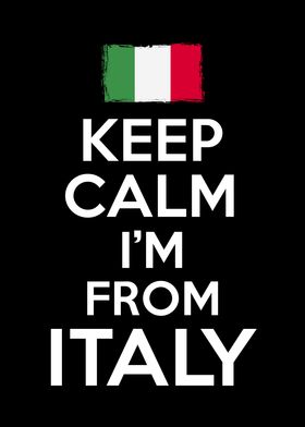 'Keep Calm Italy' Poster by schmugo | Displate