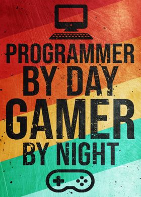 'Programmer and Gamer' Poster by PosterWorld | Displate