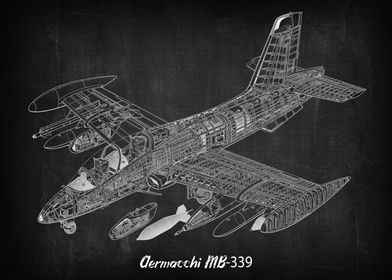 'Aermacchi MB339' Poster by MICHAEL BRUNS PLATES | Displate