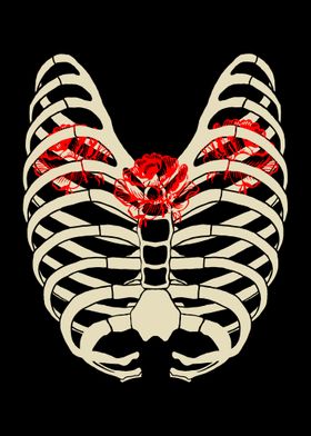 'Radiology Chest Roses Xray' Poster by DesignatedDesigner | Displate