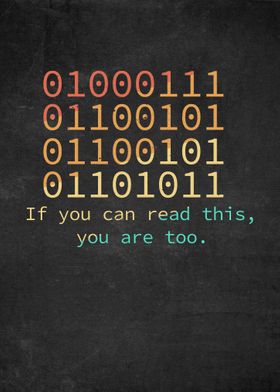 'Programmer Binary Code' Poster by PosterWorld | Displate