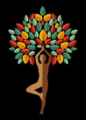 'Yoga Tree Yoga Instructor ' Poster by Powdertoastman | Displate