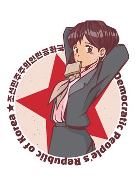 'North Korea Anime Girl' Poster by StonerPlates | Displate