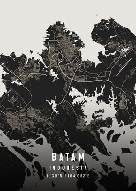 'Batam Indonesia' Poster by Five Senses Art | Displate
