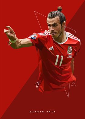 'GARETH BALE' Poster by Lowpoly Posters | Displate