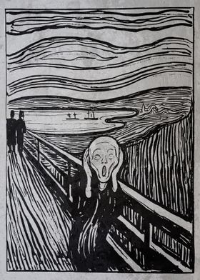 'THE SCREAM GRAFFITI' Poster by Atomic Chinook | Displate