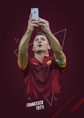 'Francesco Totti' Poster by Lowpoly Posters | Displate