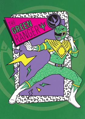 'The Green Ranger' Poster by Power Rangers | Displate