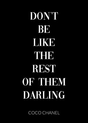 'Coco Chanel Quote' Poster by dkDesign | Displate